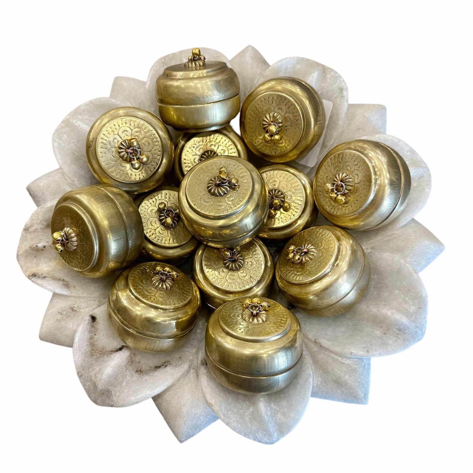 Indian Brass Box with lid - Maison & Maison