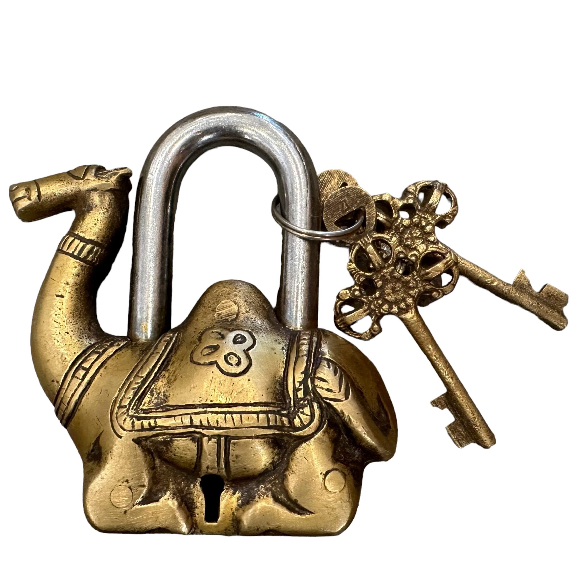 Indian Brass Padlock - Maison & Maison